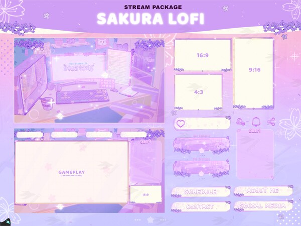 Cute Chibi Girl Twitch Discord Emote Pack set 2 Gaming Streamer Kawaii ...
