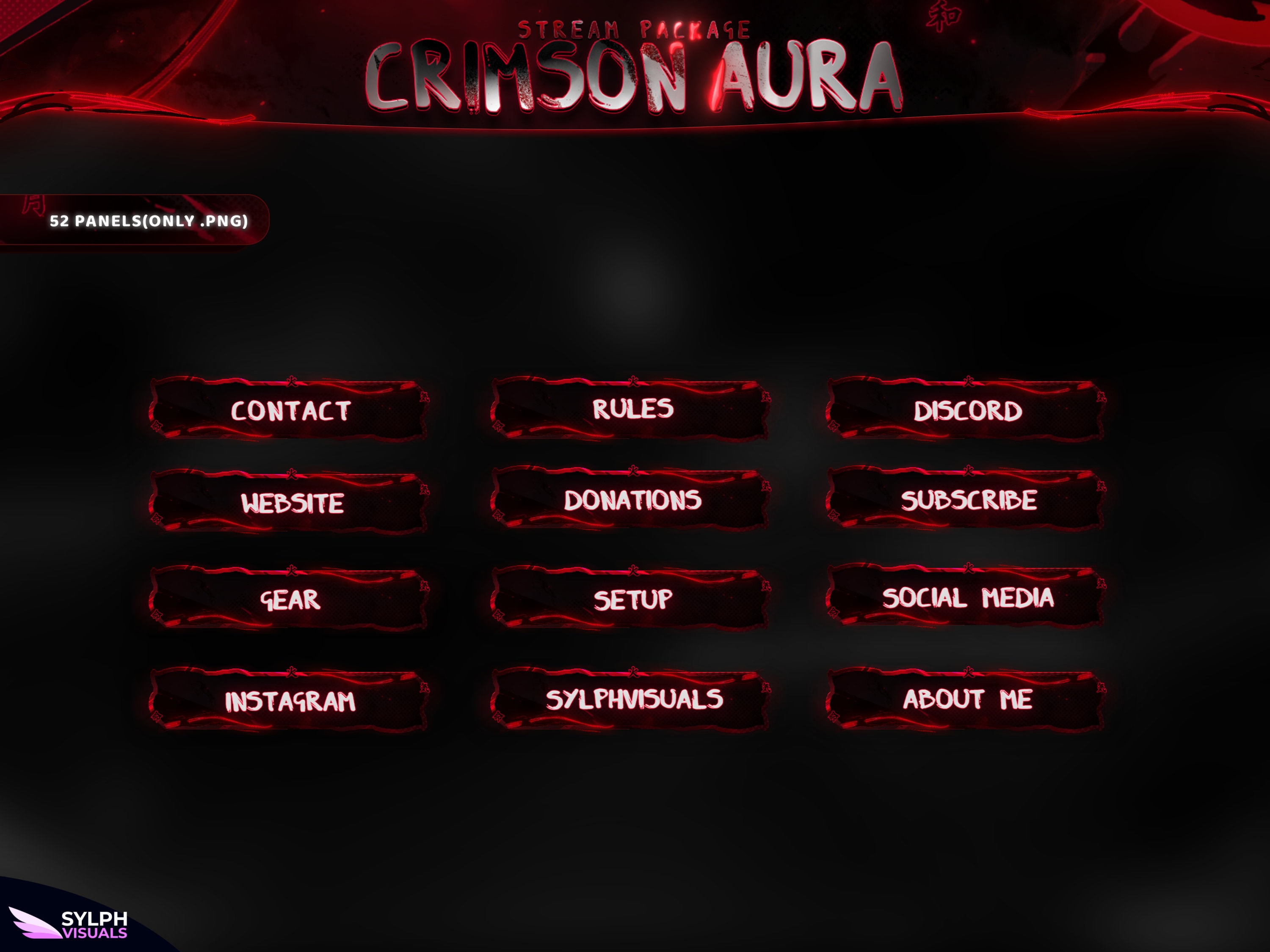 Crimson Aura - Twitch Overlay - Animated Alerts - Animated Screens ...