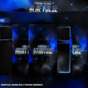 Blue Pulse - Twitch Overlay - Animated Alerts - Animated Screens - Blue ...