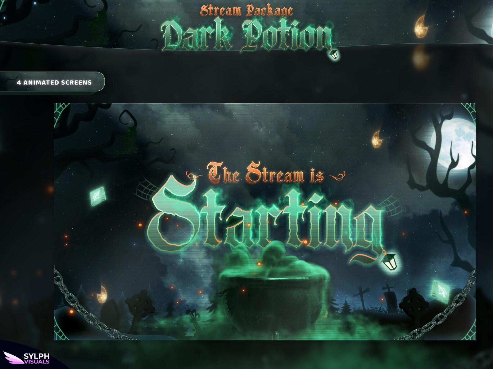 Dark Potion - Twitch Overlay - Animated Alerts - Animated Screens ...