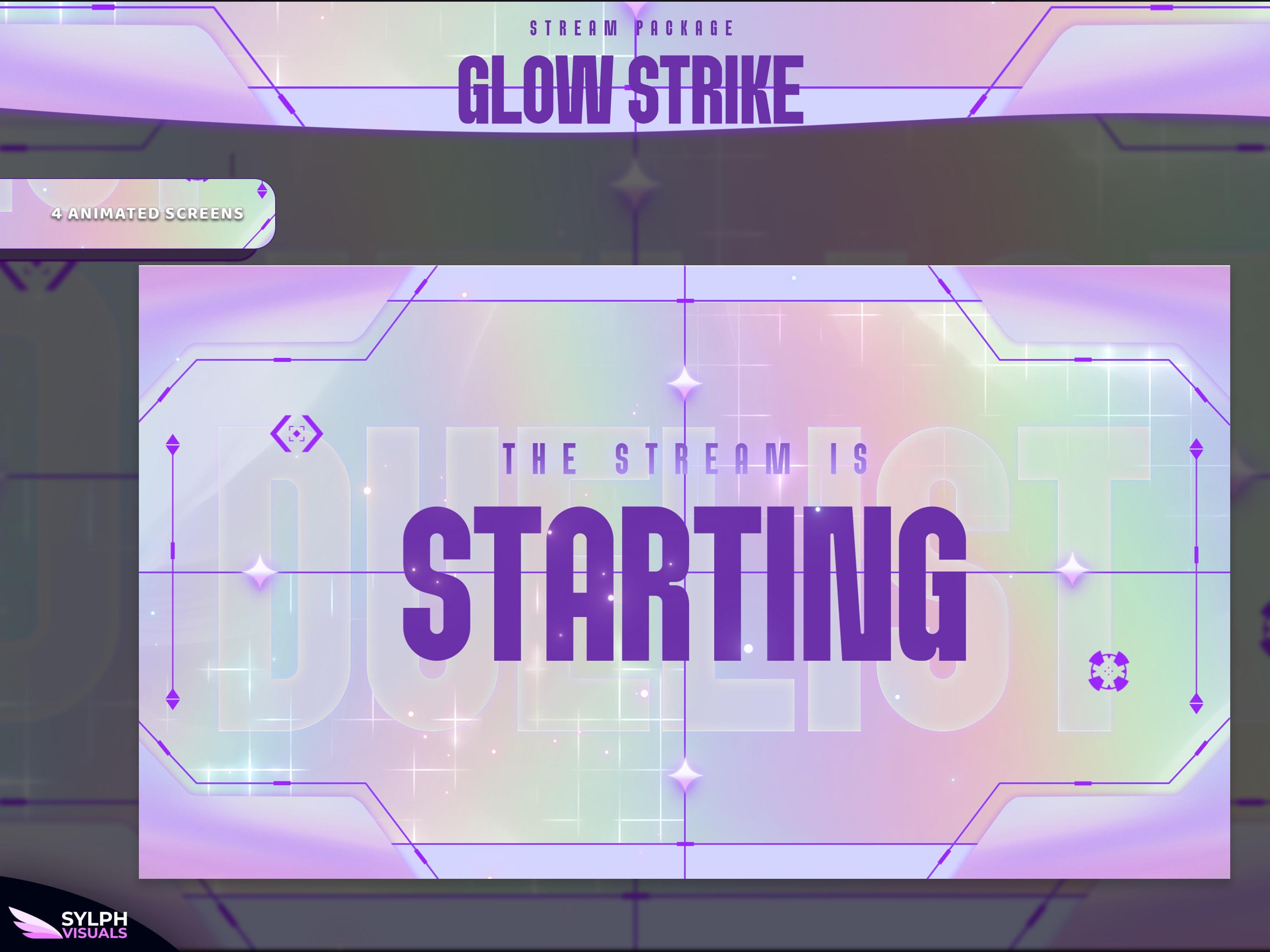 Glow Strike - Twitch Overlay - Animated Alerts - Animated Screens - FPS ...