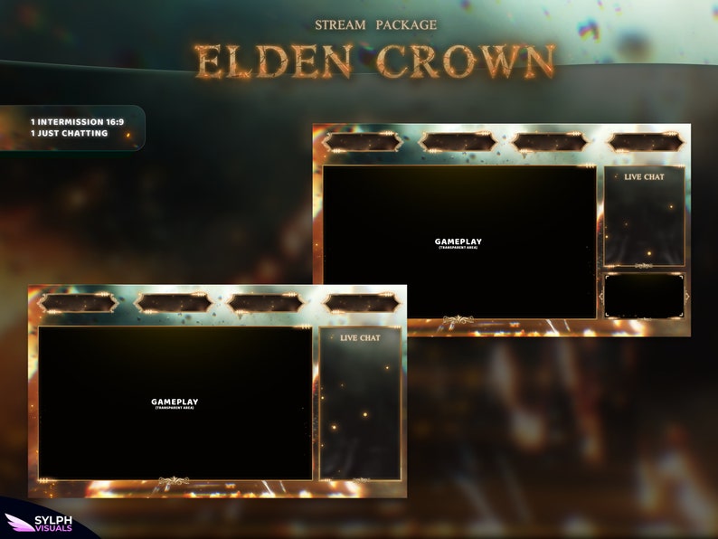 Elden Crown - Twitch Overlay - Animated Alerts - Animated Screens ...