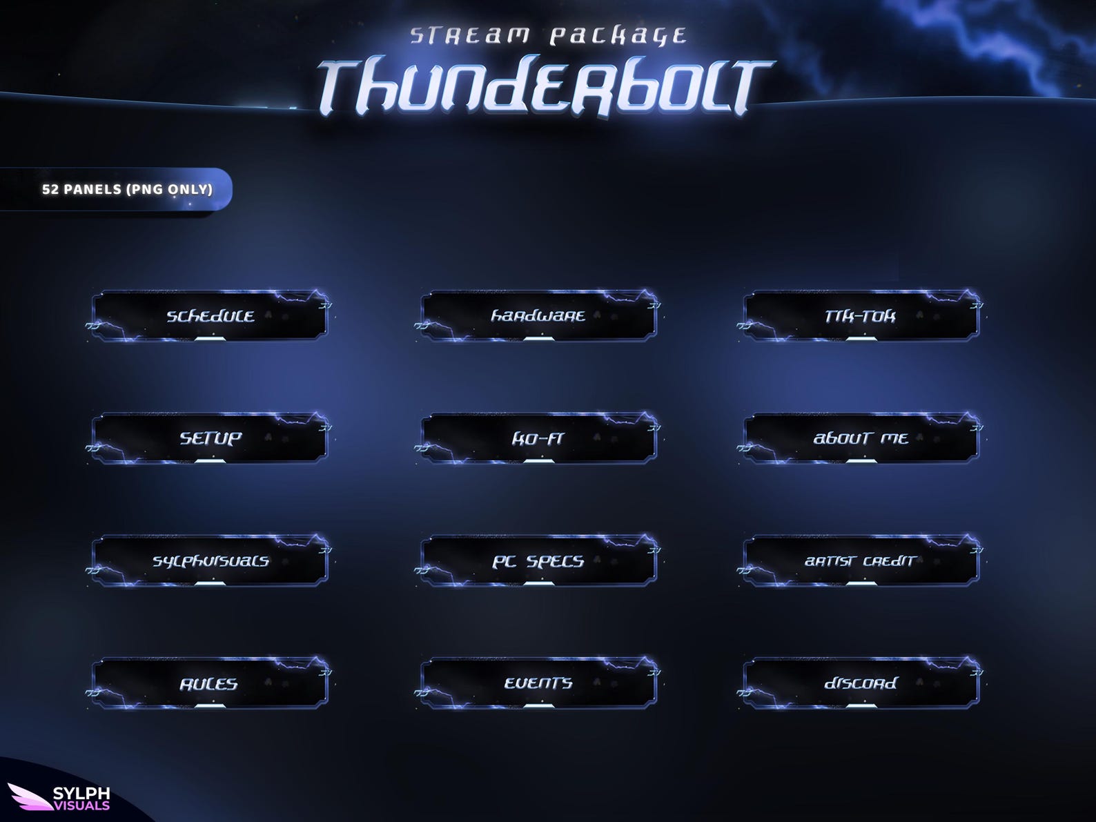 Thunderbolt - Twitch Overlay - Animated Alerts - Animated Screens ...