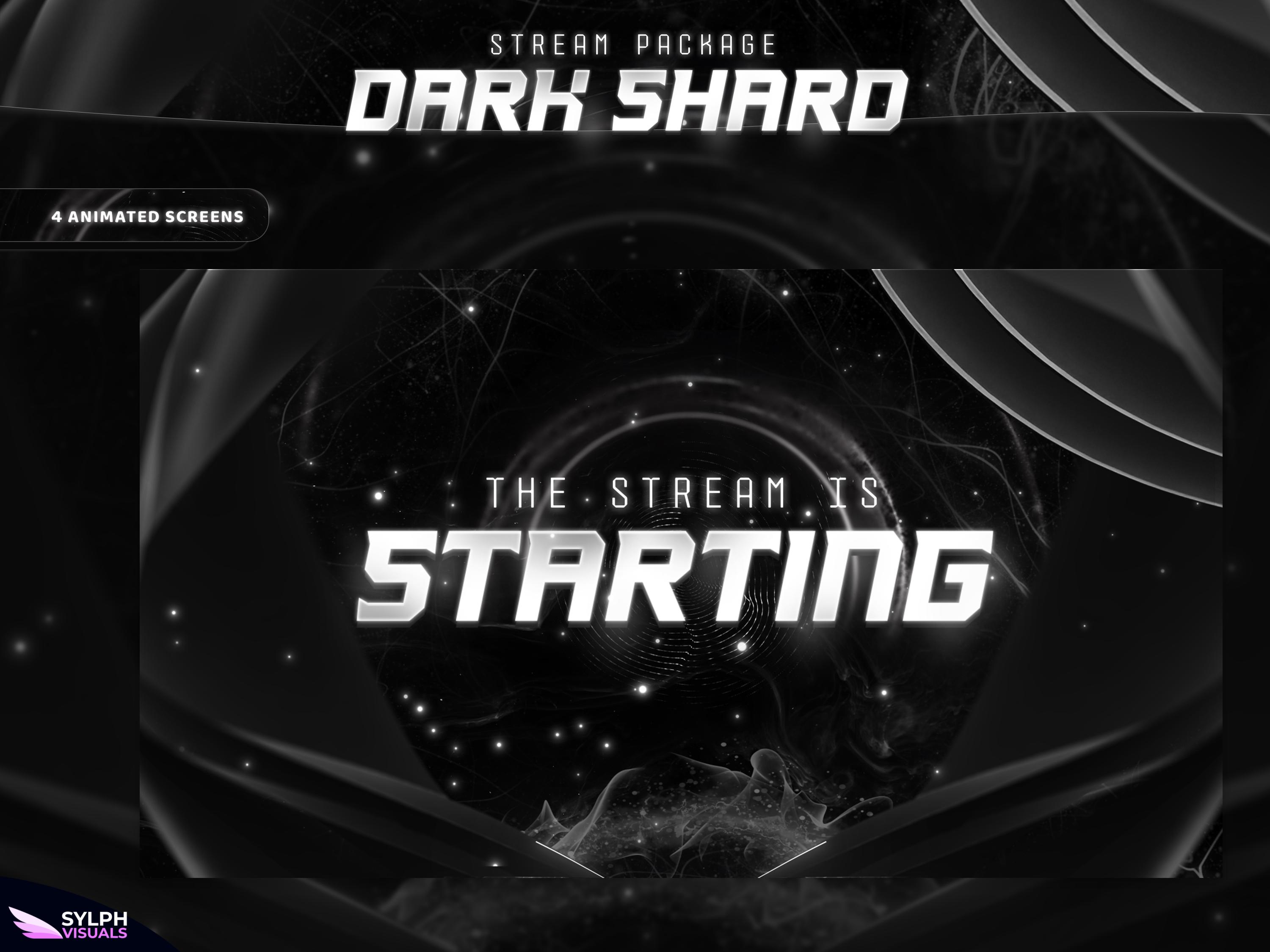 Dark Shard - Twitch Overlay - Animated Alerts - Animated Screens - Dark ...