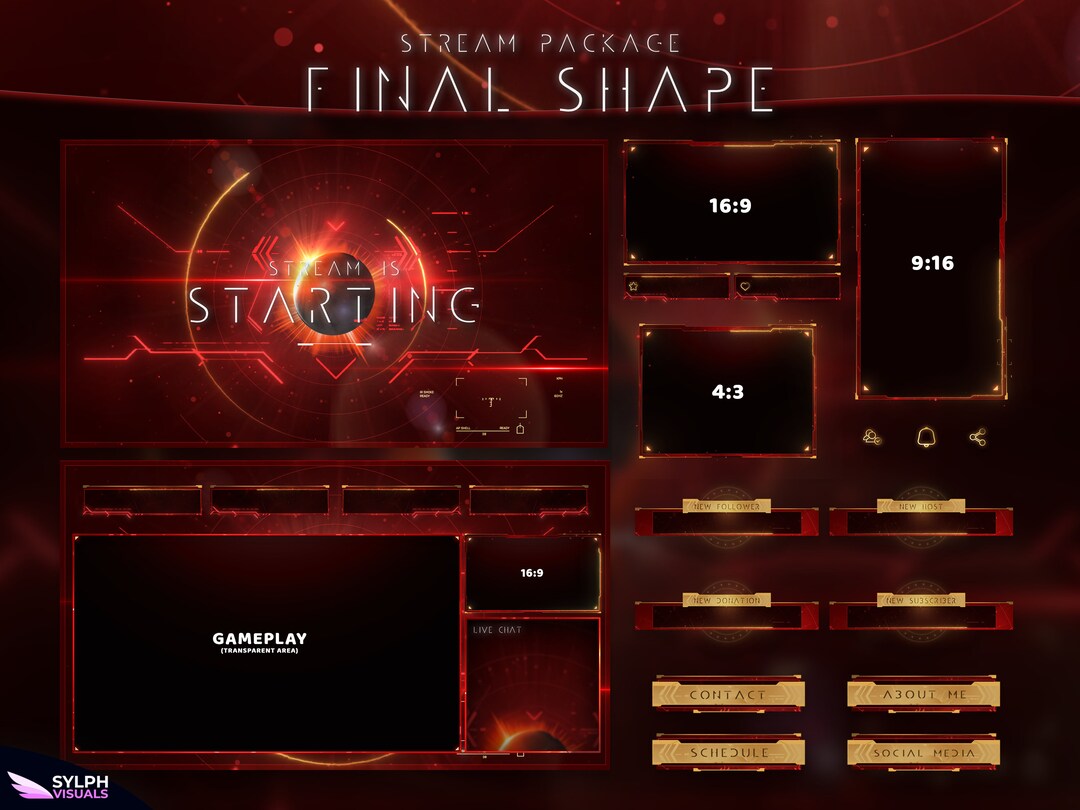 Final Shape - Twitch Overlay - Animated Alerts - Animated Screens ...