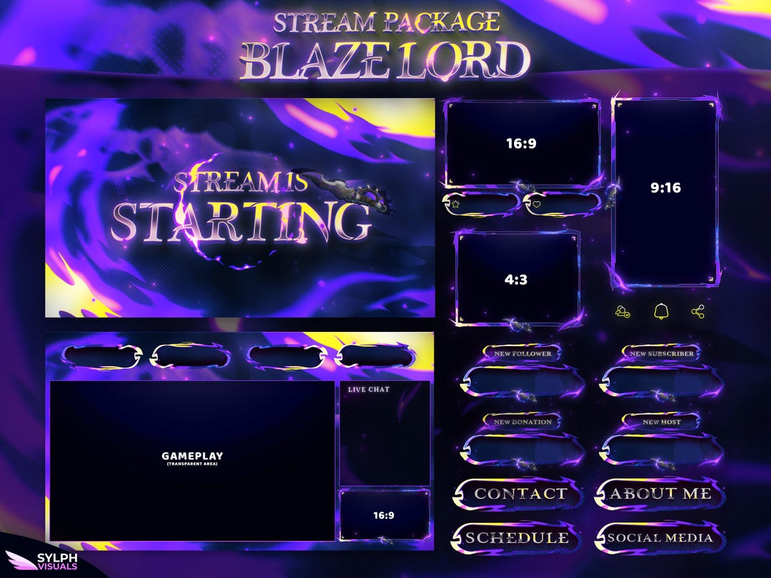 Blaze Lord - Twitch Overlay - Animated Alerts - Animated Screens ...