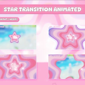 Shining Star Transition | Twitch Stream Stinger | Cute Transition ...
