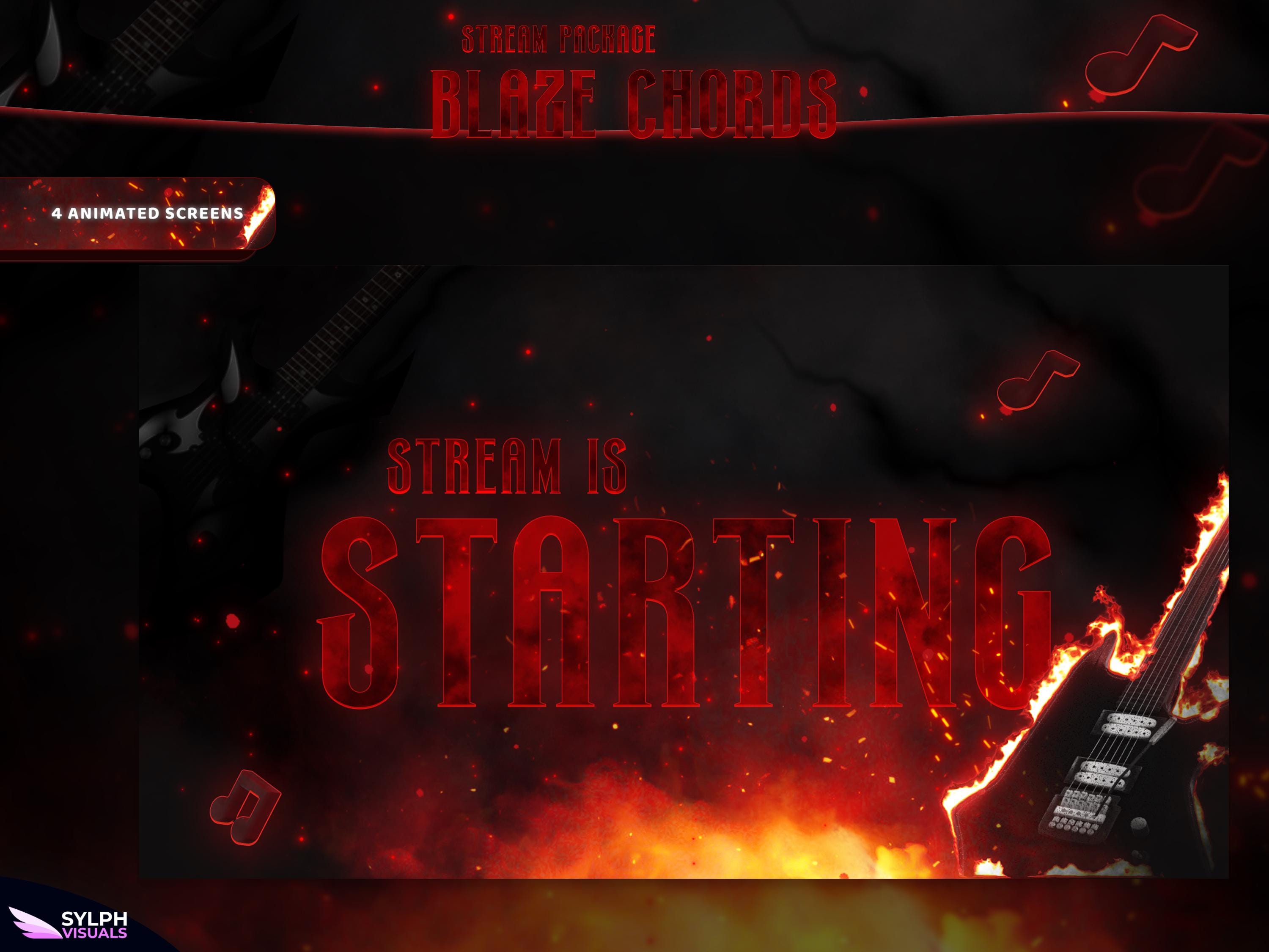 Blaze Chords - Twitch Overlay - Animated Alerts - Animated Screens ...