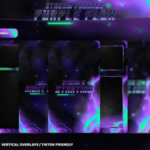 Purple Flux - Twitch Overlay - Animated Alerts - Animated Screens ...