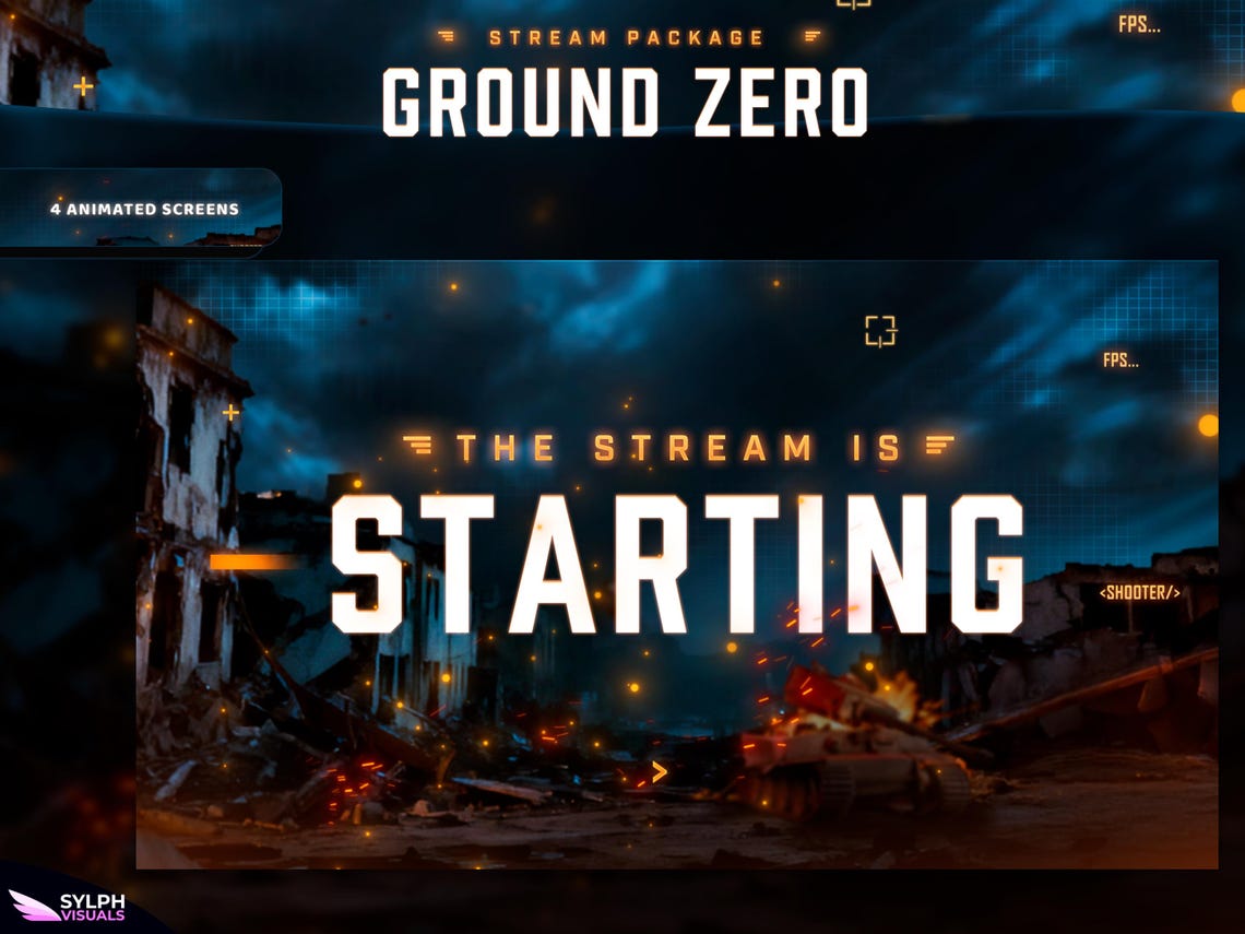 Ground Zero - Twitch Overlay - Animated Alerts - Animated Screens ...