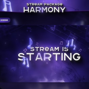 Harmony - Twitch Overlay - Animated Alerts - Animated Screens - Music ...