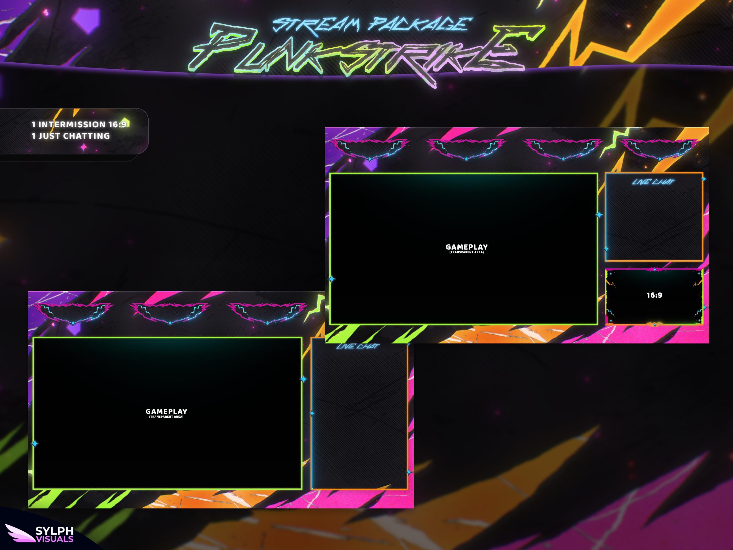 Punkstrike - Twitch Overlay - Animated Alerts - Animated Screens ...