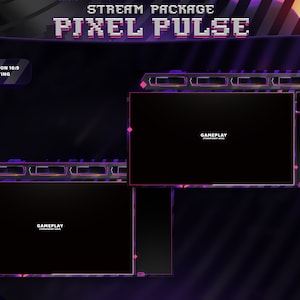 Pixel Pulse - Twitch Overlay - Animated Alerts - Animated Screens ...