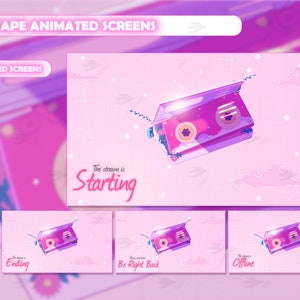 Stream Package Lofi Tape - Twitch Overlay - Animated Alerts - Animated ...