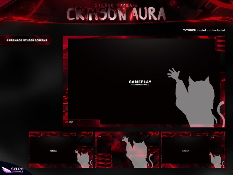 Crimson Aura - Twitch Overlay - Animated Alerts - Animated Screens ...