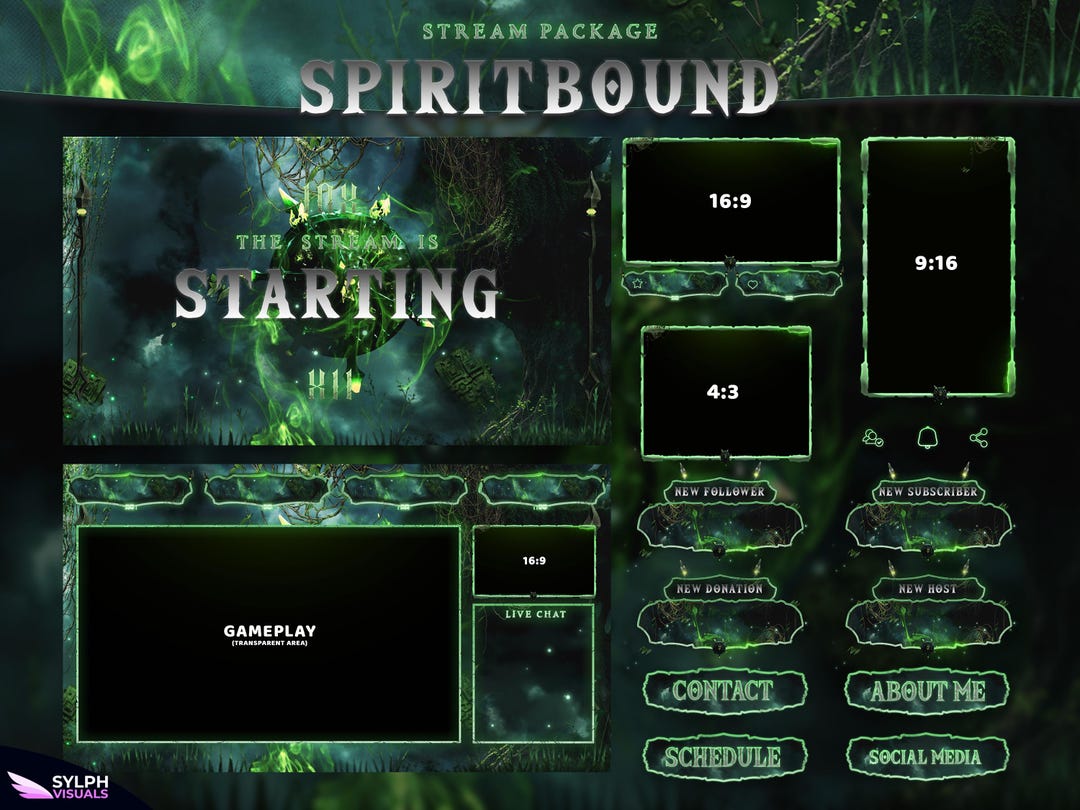 Spiritbound - Twitch Overlay - Animated Alerts - Animated Screens ...