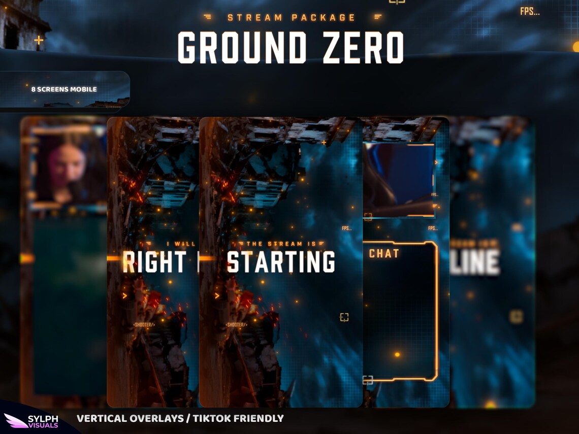 Ground Zero - Twitch Overlay - Animated Alerts - Animated Screens ...