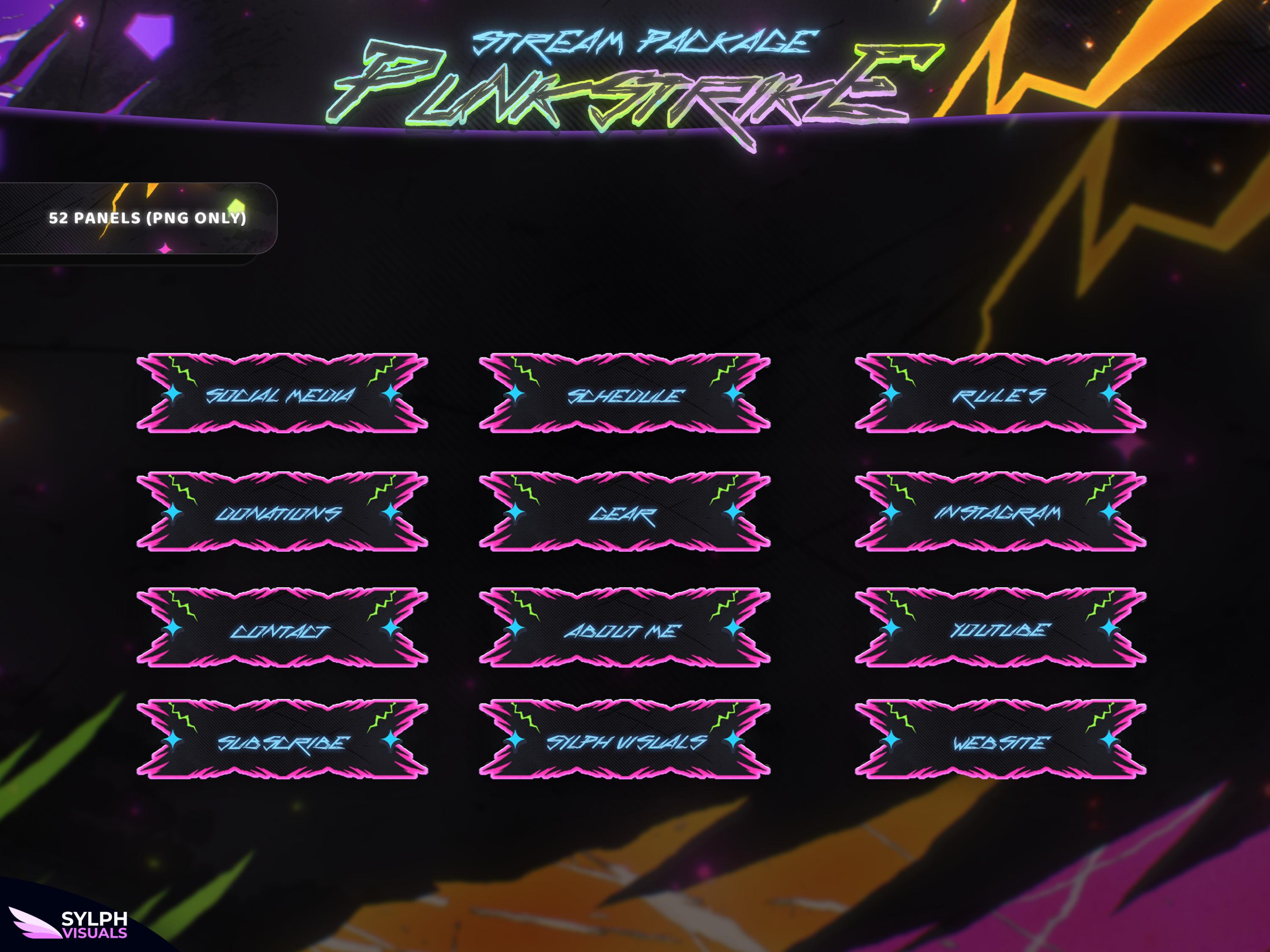 Punkstrike - Twitch Overlay - Animated Alerts - Animated Screens ...