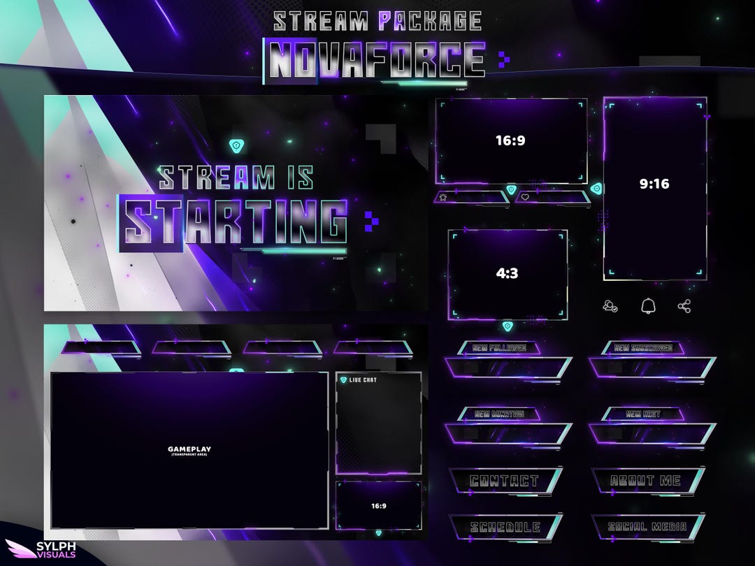 Novaforce - Twitch Overlay - Animated Alerts - Animated Screens ...