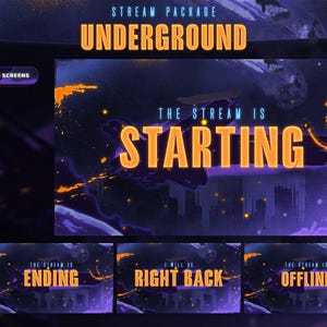 Underground - Twitch Overlay - Animated Alerts - Animated Screens ...