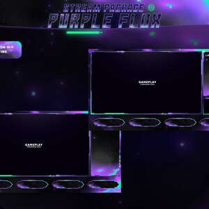 Purple Flux - Twitch Overlay - Animated Alerts - Animated Screens ...