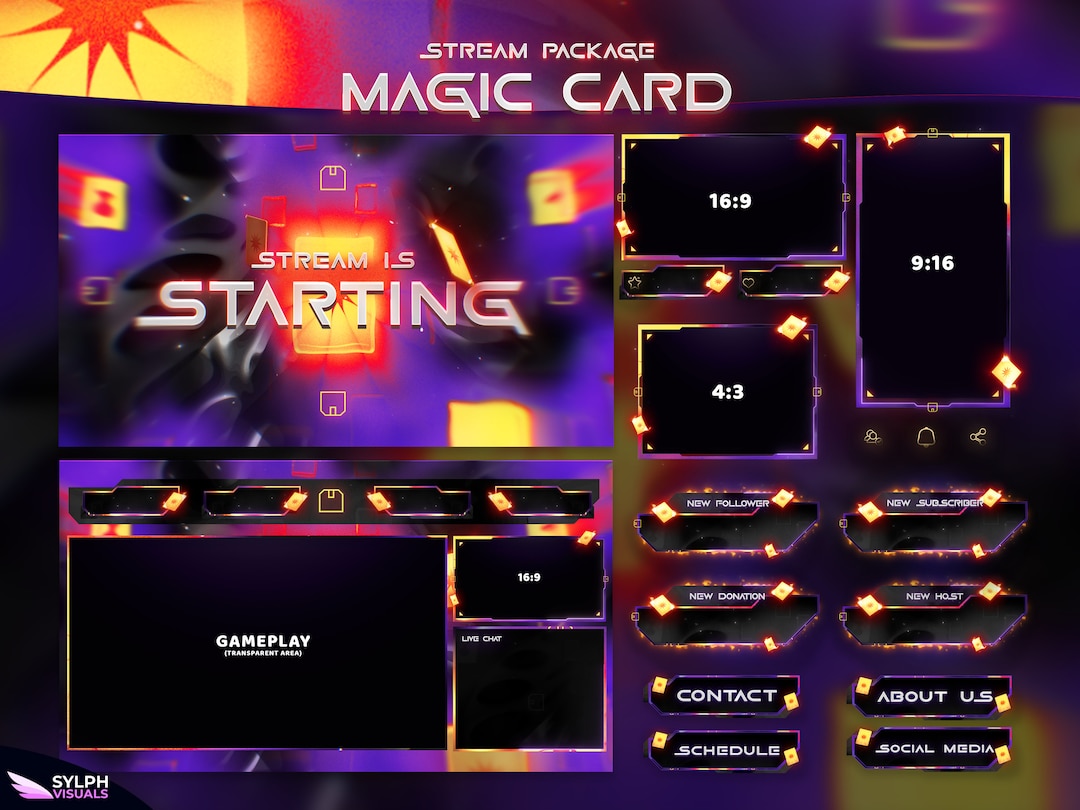 Magic Card - Twitch Overlay - Animated Alerts - Animated Screens ...