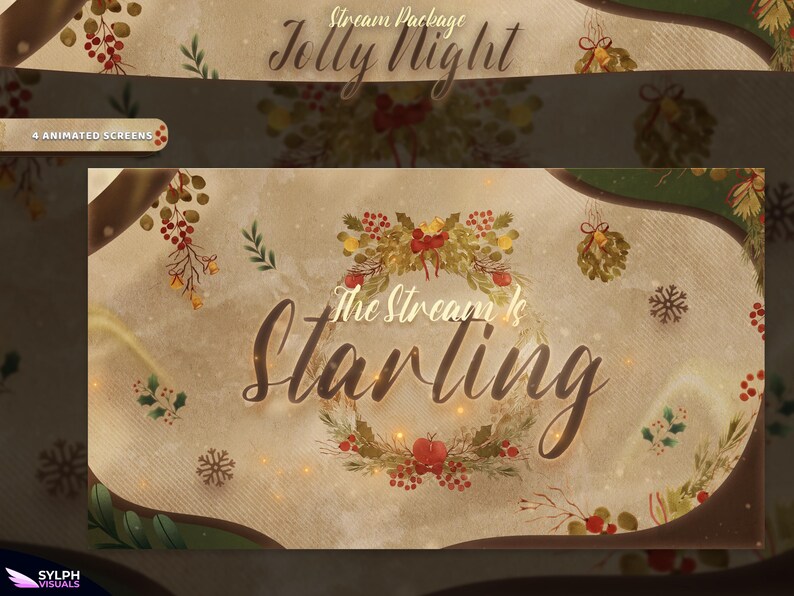 Jolly Night - Twitch Overlay - Animated Alerts - Animated Screens ...