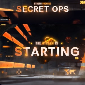Secret Ops - Twitch Overlay - Animated Alerts - Animated Screens ...