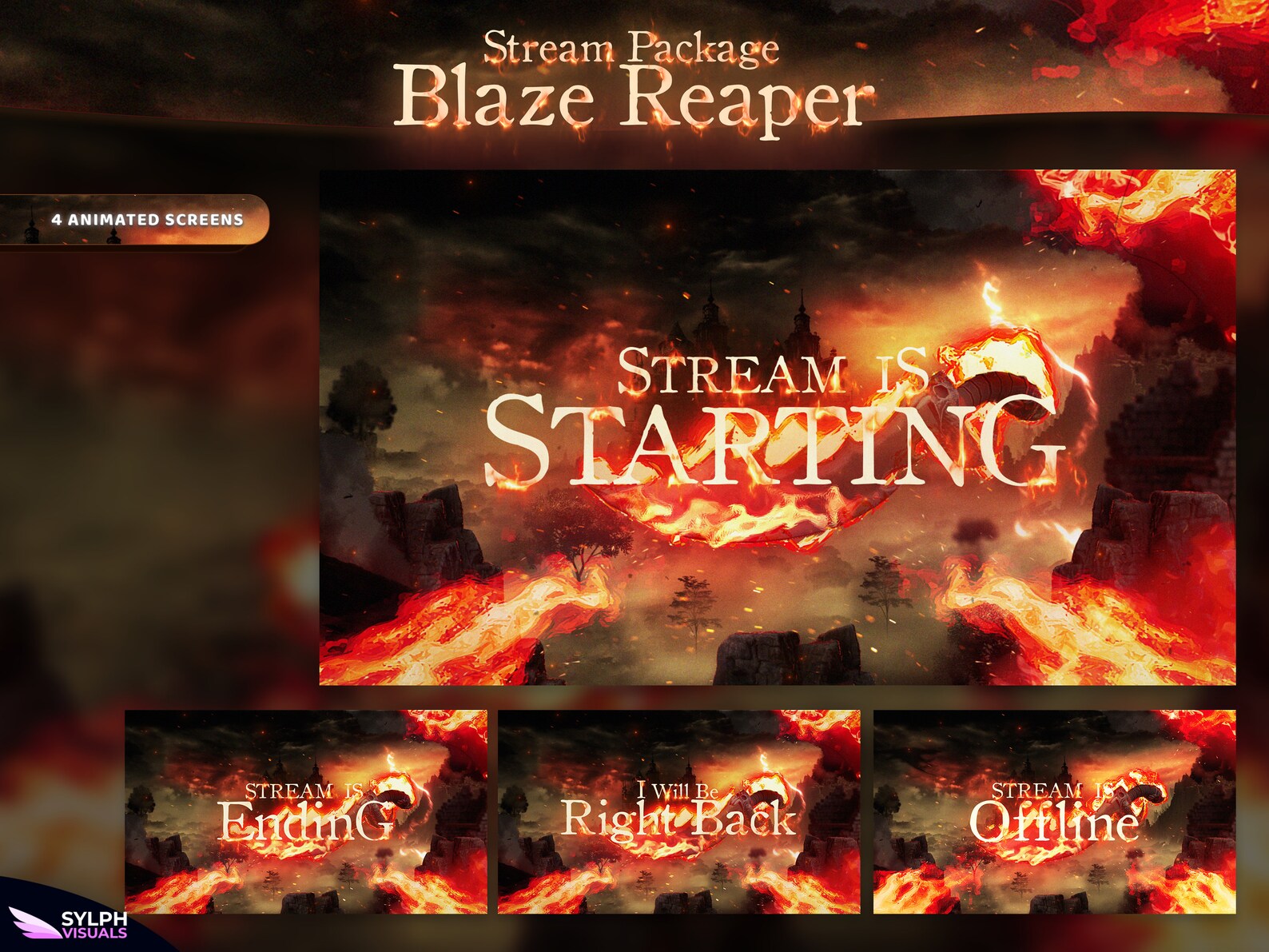 Blaze Reaper - Twitch Overlay - Animated Alerts - Animated Screens ...