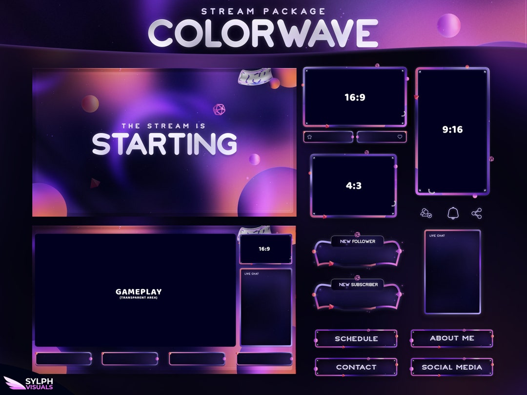 Colorwave - Twitch Overlay - Animated Alerts - Animated Screens ...