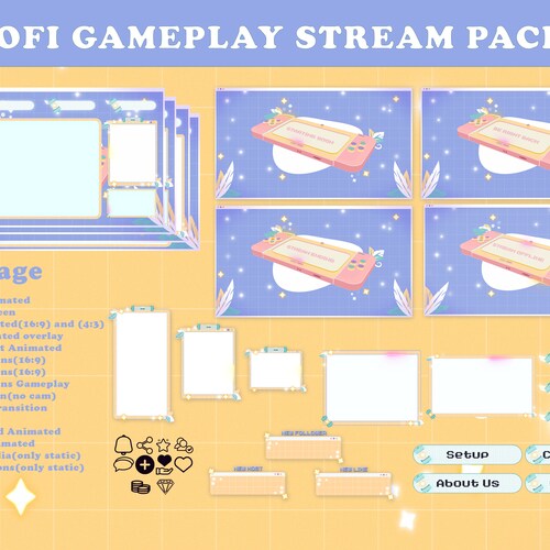 Stream Package Lofi Tape Twitch Overlay Animated Alerts - Etsy