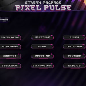 Pixel Pulse - Twitch Overlay - Animated Alerts - Animated Screens ...