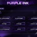 Purple Ink Twitch Overlay Animated Alerts Animated Screens Panels ...