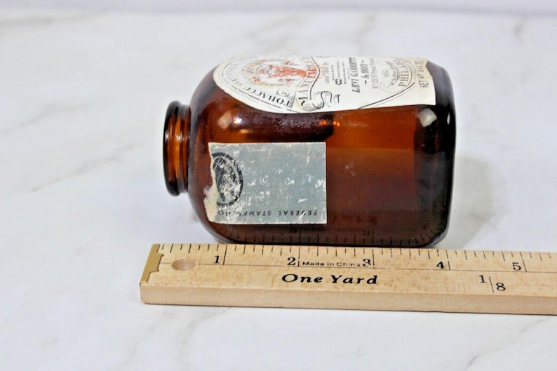 Antique Labeled Snuff Bottle Tobacco Scotch & Rapper Snuff Levi Garret ...