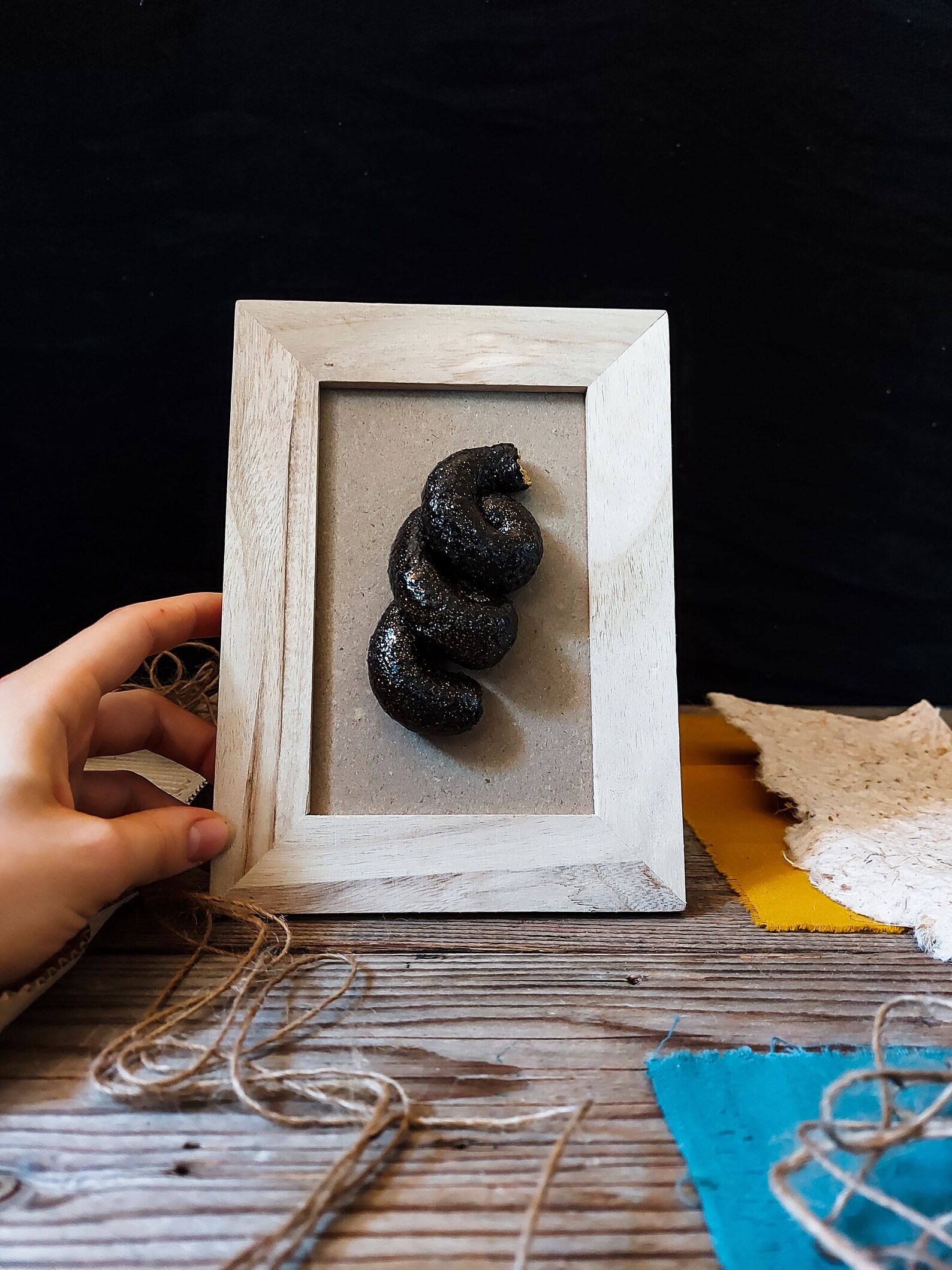 Poop Made From Real Poop on a Frame for Good Luck Crazy Bizarre Art ...