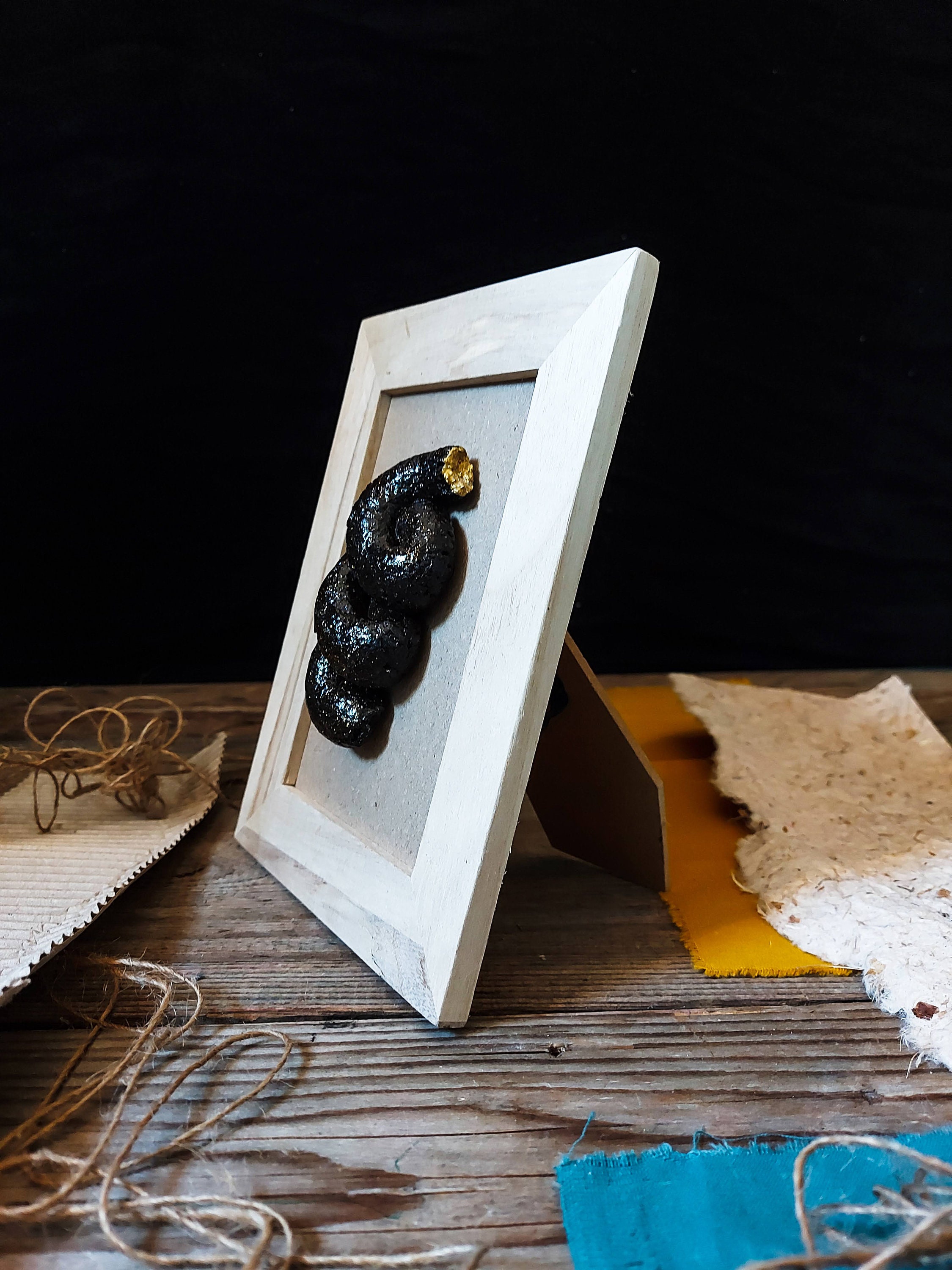 Poop Made From Real Poop on a Frame for Good Luck Crazy Bizarre Art ...