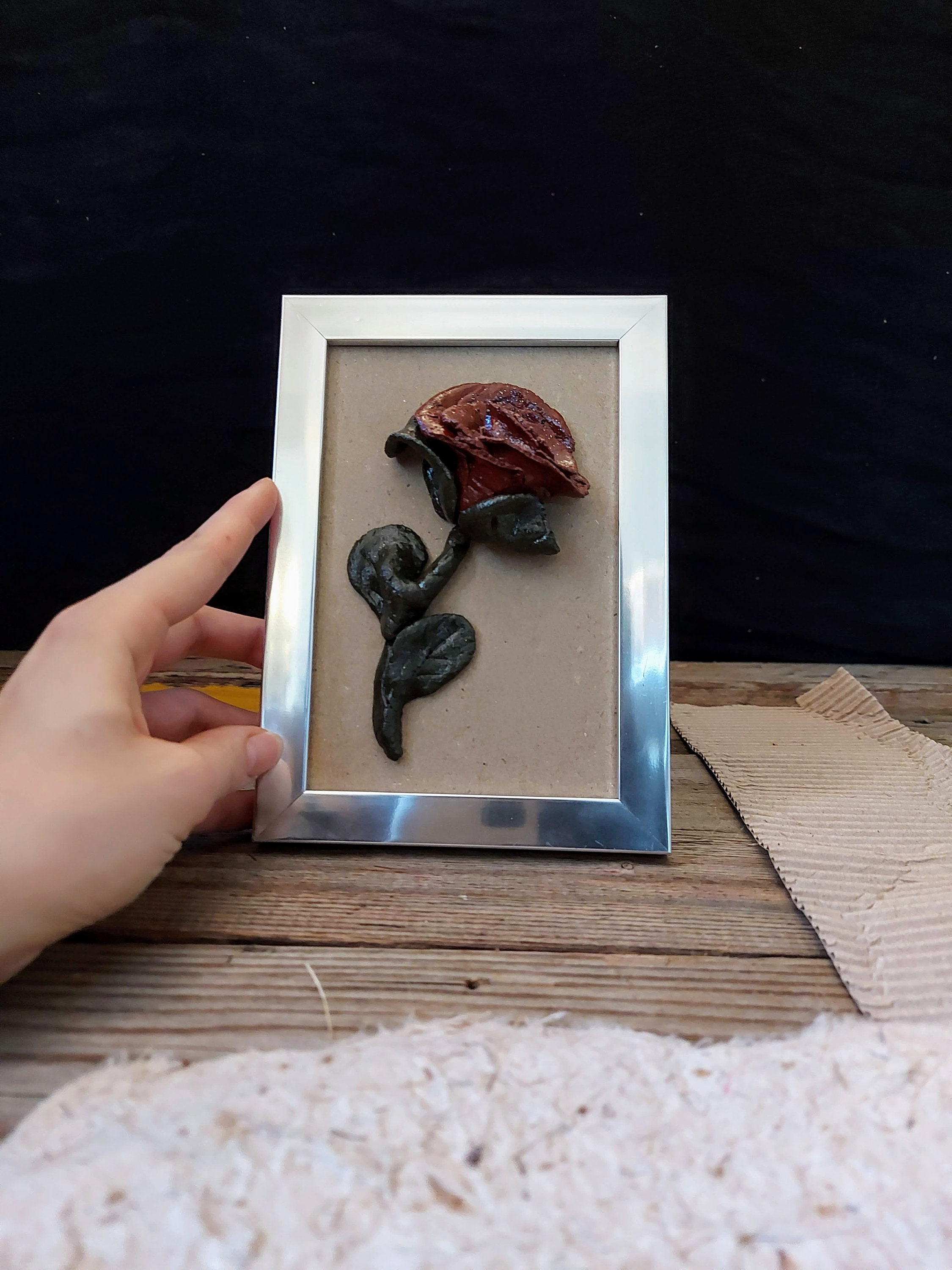 Real Poop Rose in a Picture Frame Brings Good Luck Special Unique ...