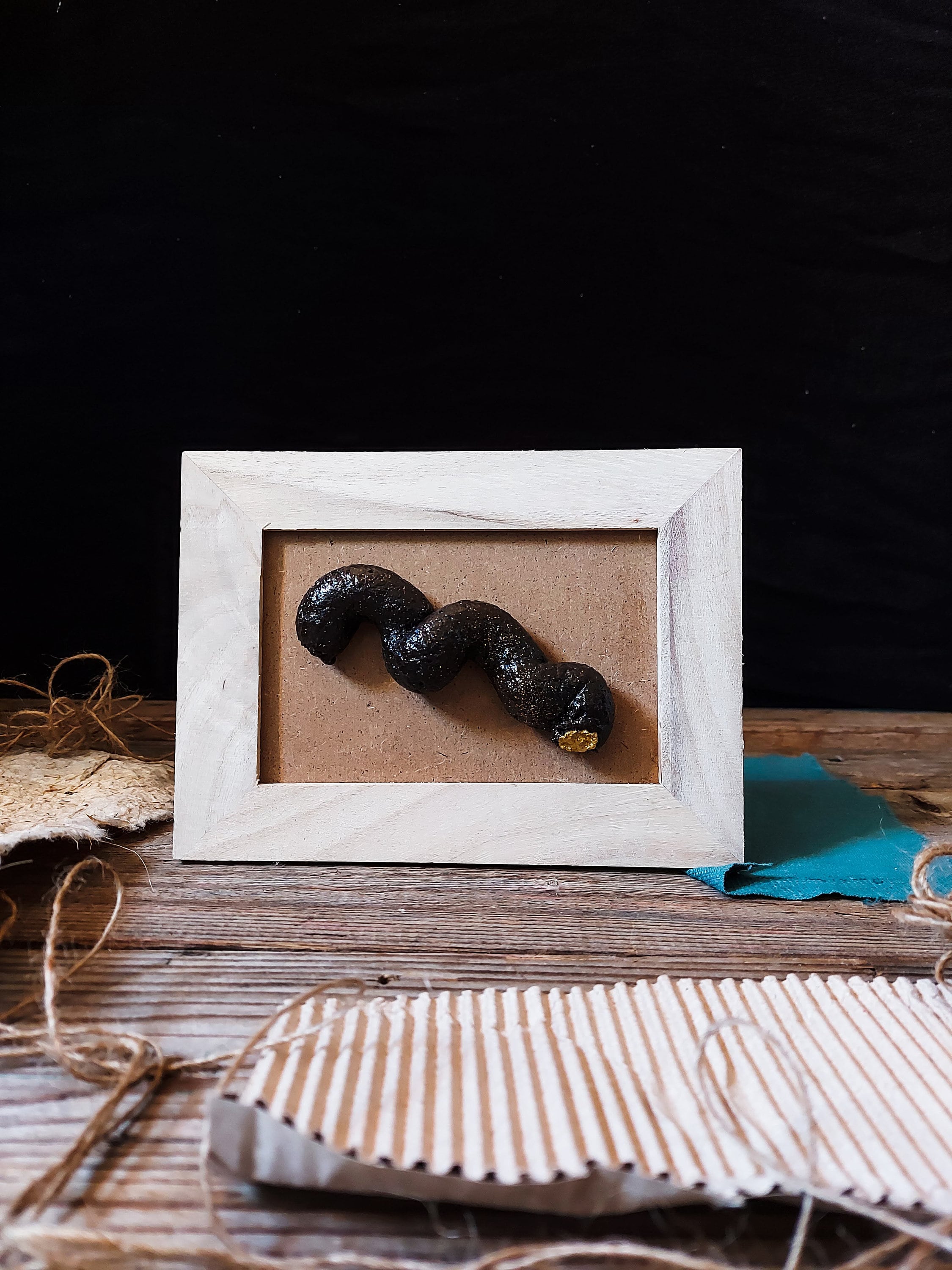 Real Poop handmade-on a Stand for Good Luck-crazy Art Good - Etsy India