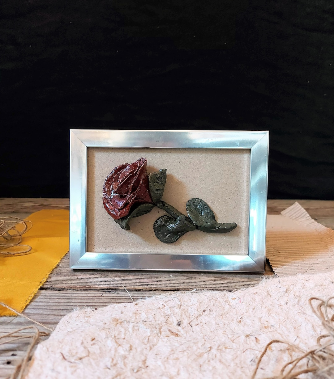 Real Poop Rose in a Picture Frame Brings Good Luck Special Unique ...