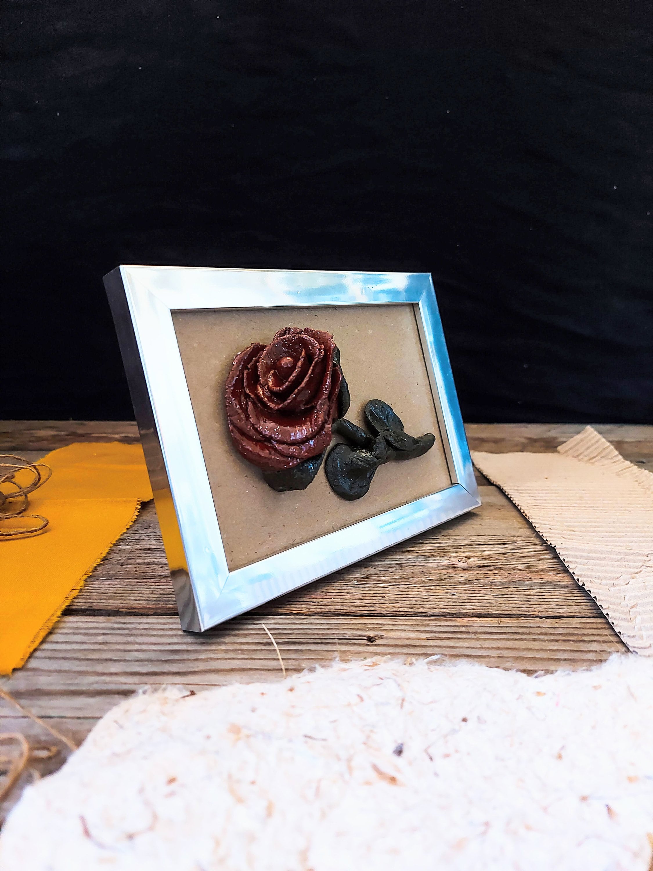 Real Poop Rose in a Picture Frame Brings Good Luck Special Unique ...