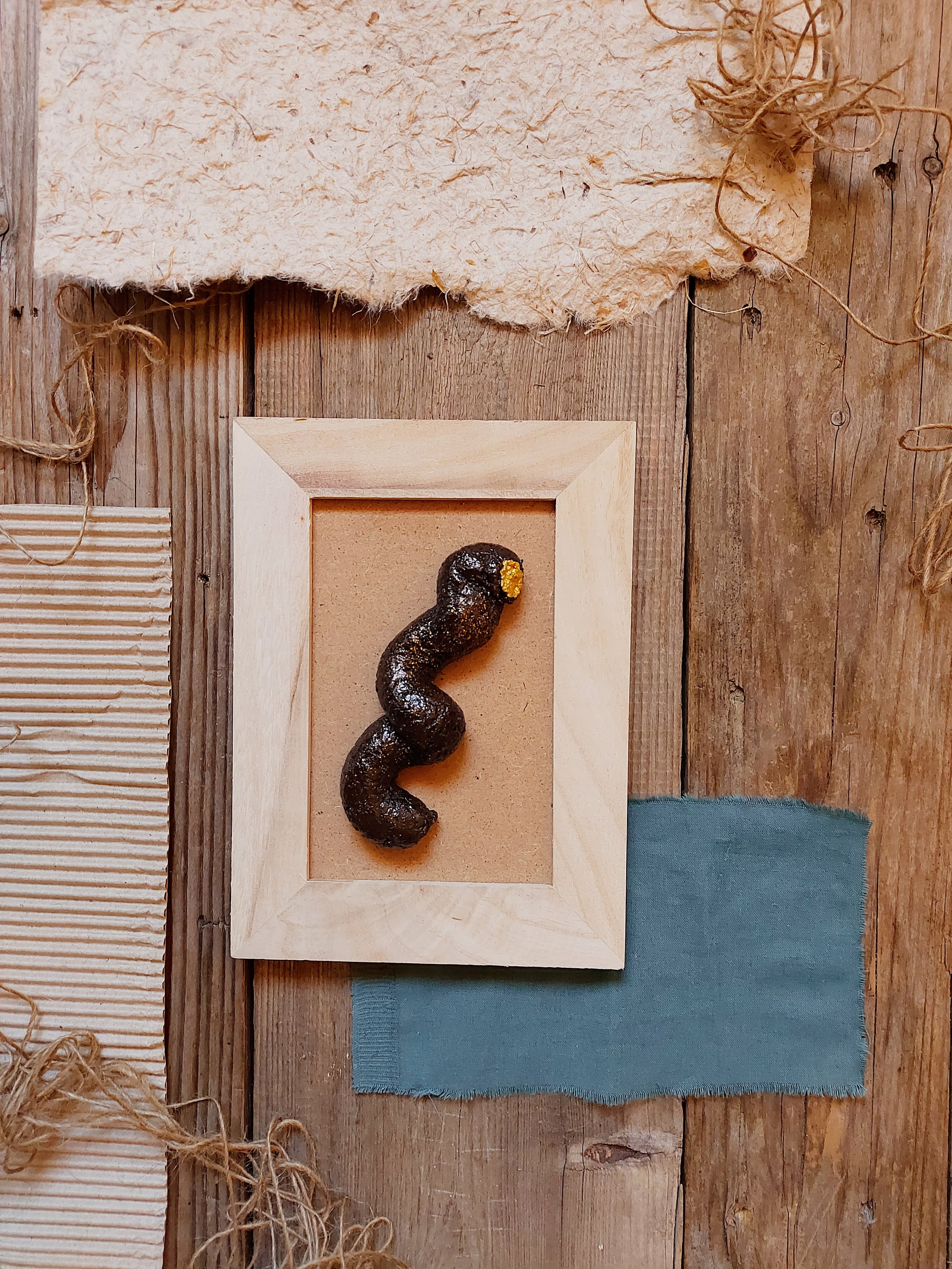 Real Poop handmade-on a Stand for Good Luck-crazy Art Good - Etsy India