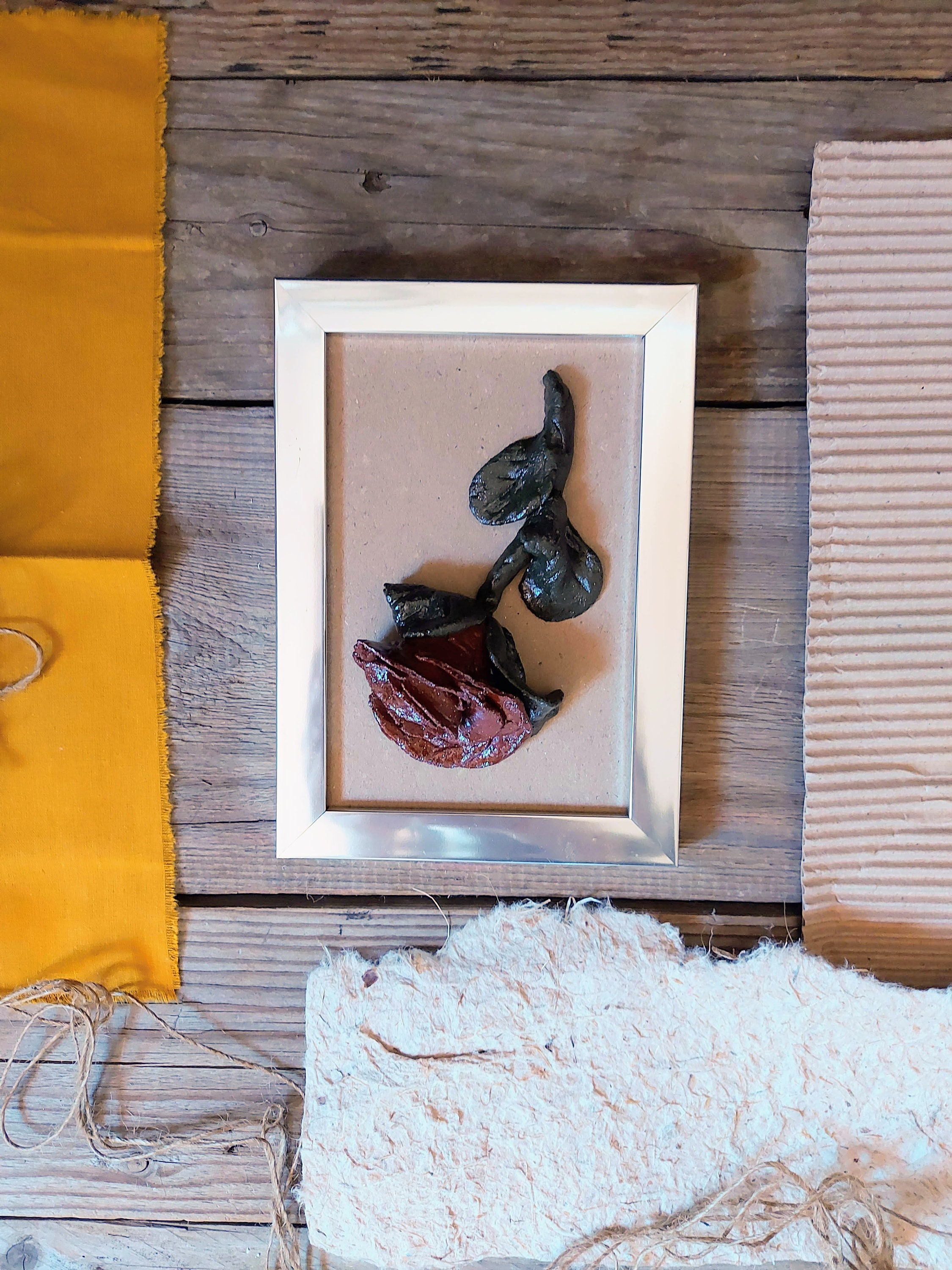 Real Poop Rose in a Picture Frame Brings Good Luck Special Unique ...