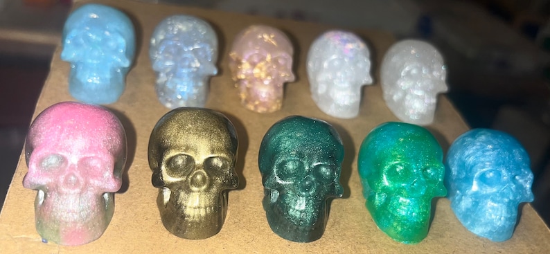 Mini Resin Skulls Unique Designs - Etsy