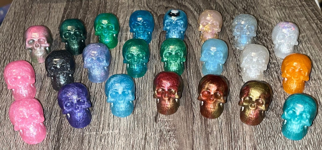 Mini Resin Skulls - Unique Designs - Etsy