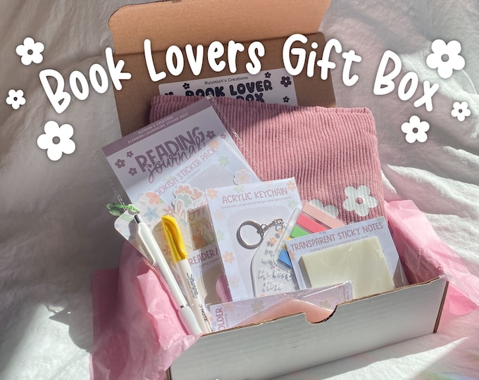 Book Lovers Gift Box | Book Worm | Bookish Stickers | Kindle ...