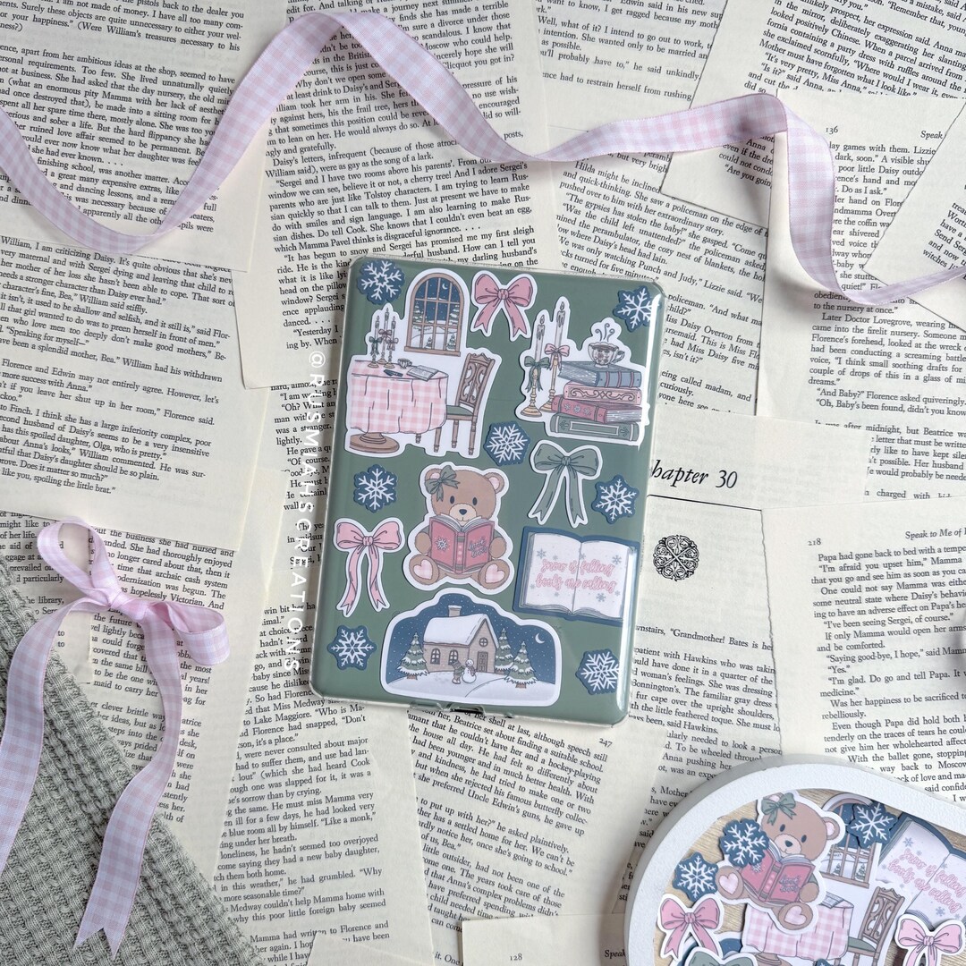 Cozy Winter Night Sticker Pack | Bookish | Bibliophile | Kindle | E ...