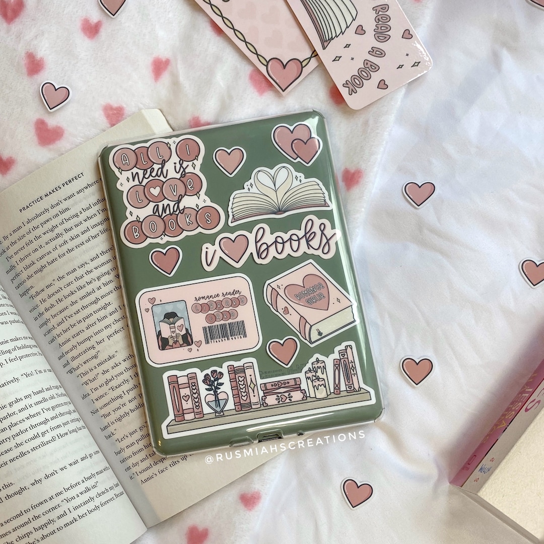 Romance Reader Sticker Pack | Bookish Girlie | Bibliophile | Water ...