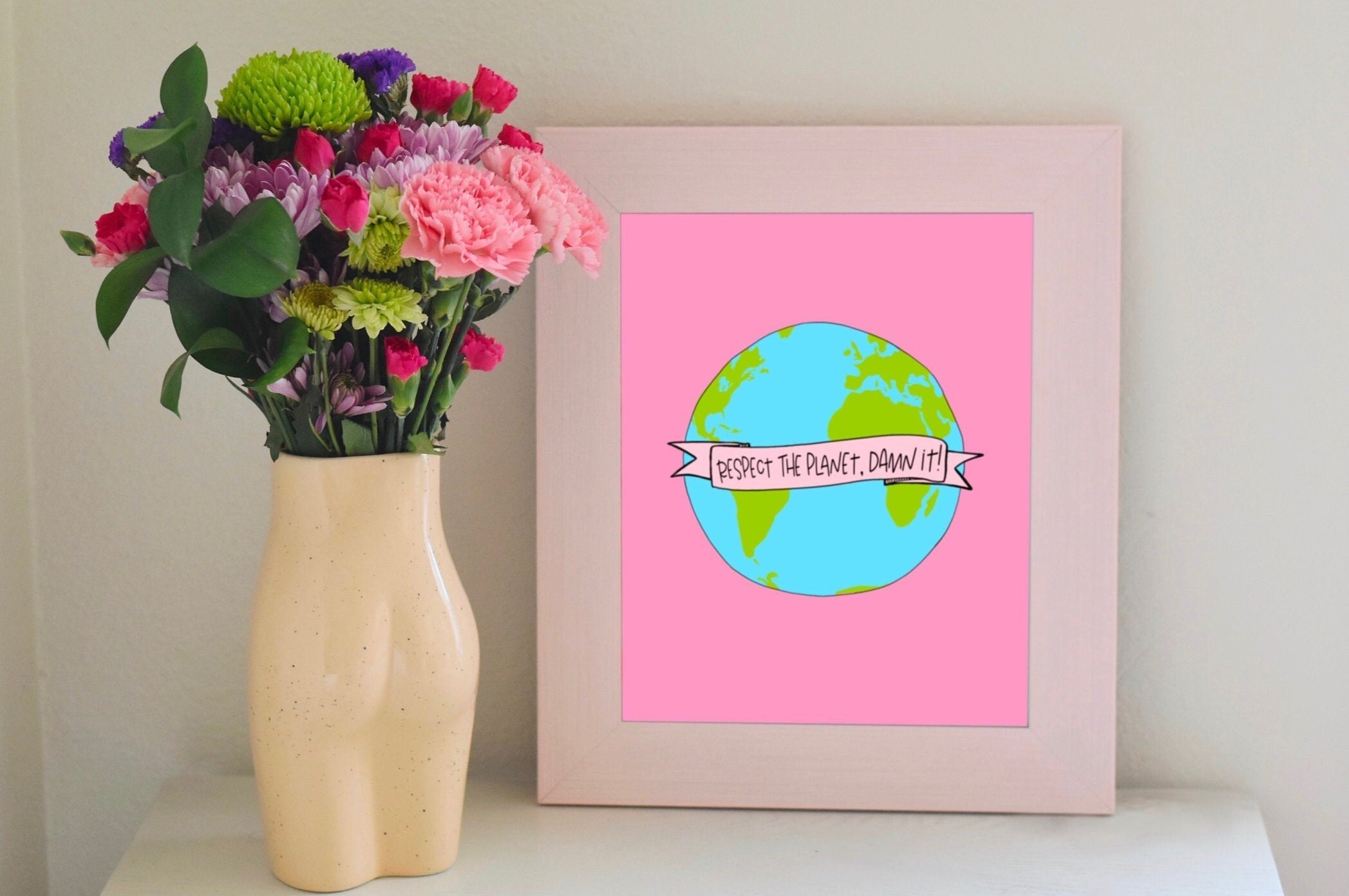 Respect the Planet Wall Art Print - Etsy