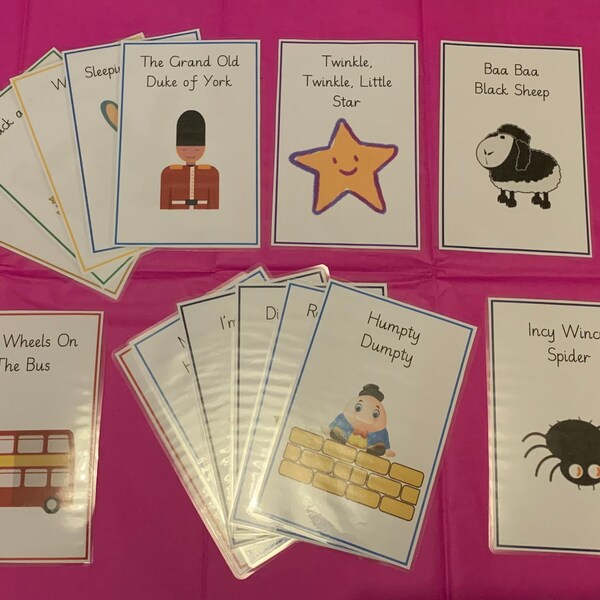 Nursery Rhyme Poster - Etsy