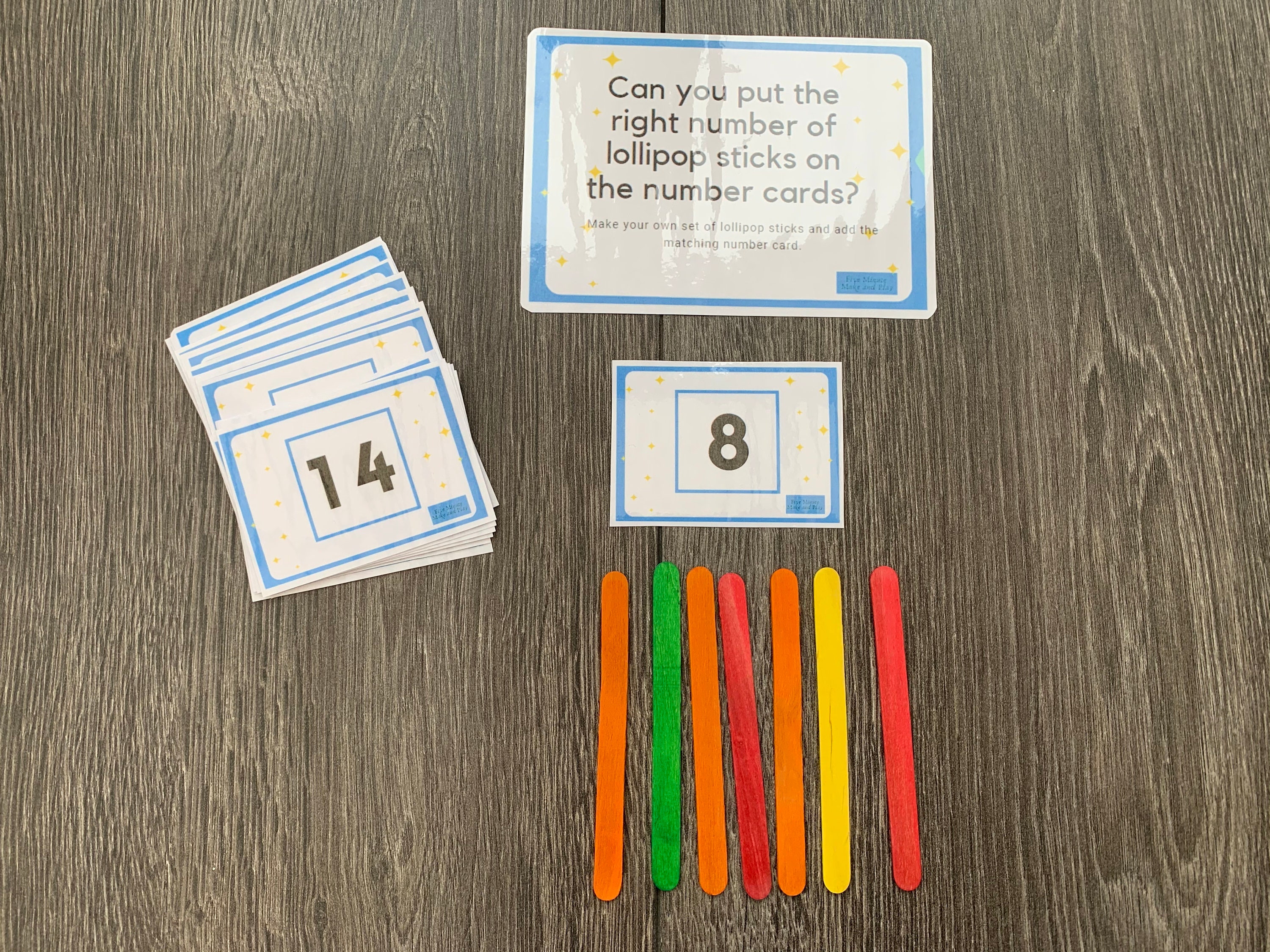 Lollipop Stick Maths Activity Pack PDF - Etsy